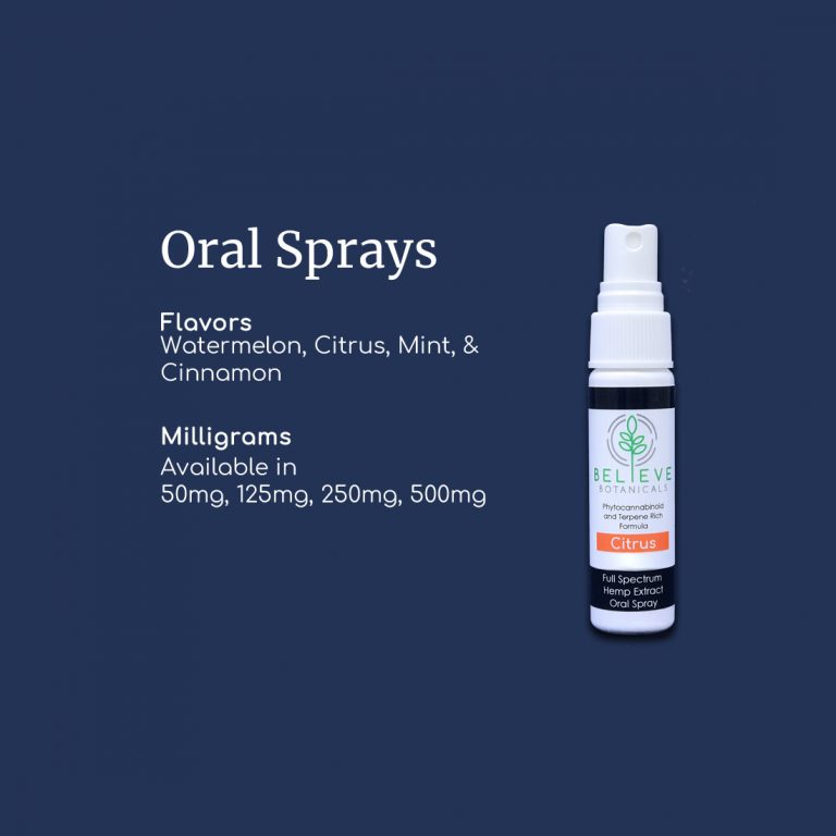 Believebotanicals.com: Oral Spray - Multiple Flavors & Strengths